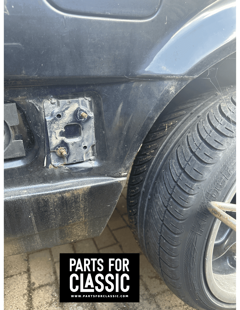 Rear fender rust repair panel for BMW E30 87-92, Right side ...